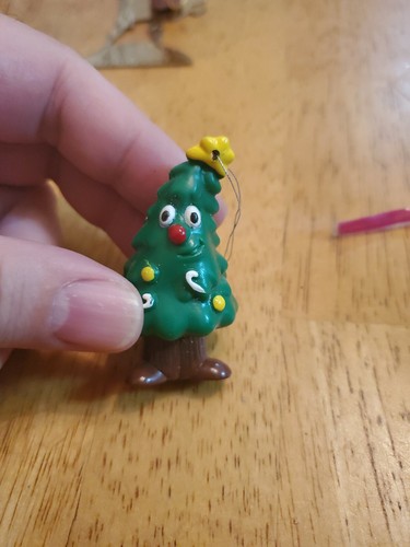 Vintage 2001 Topps Christmas Tree Face Ornament PVC | eBay
