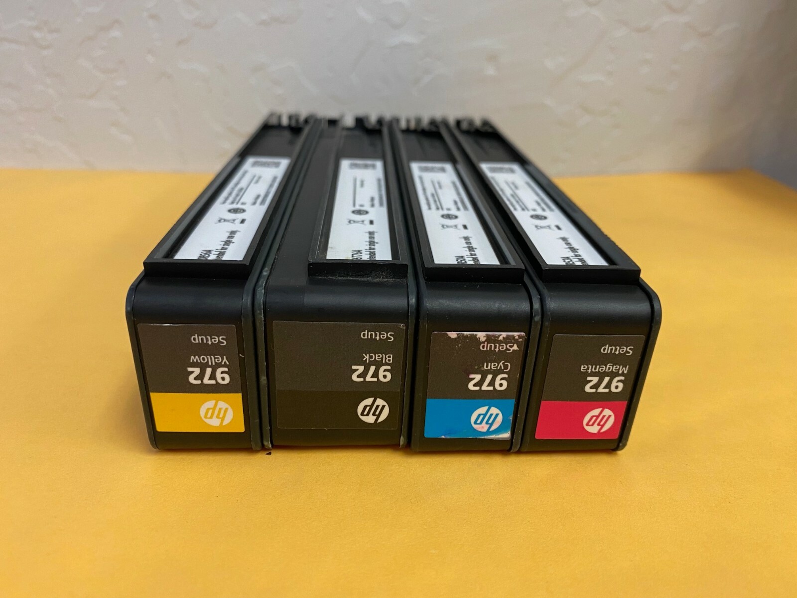 Setup Genuine HP 972 Black Color PageWide Pro 377dw 452dn 452dw 477dw ...