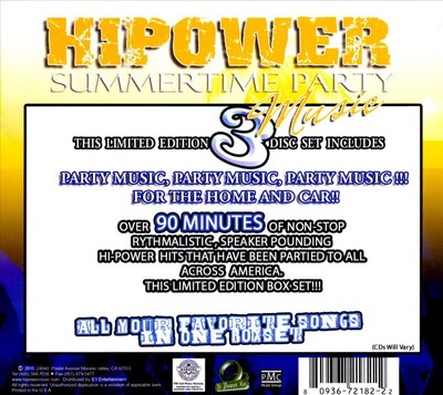 VARIOUS ARTISTS HI POWER ENTERTAINMENT PRESENTS: SUMMERTIME PARTY MUSIC ...