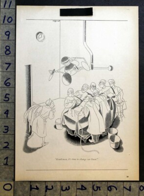 1932 MEDICAL DOCTOR SURGERY CARTOON COMIC BORIS ARTZYBASHEFF ART PRINT ...