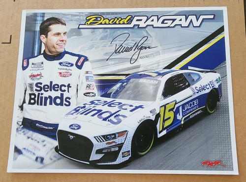DAVID RAGAN ***AUTOGRAPHED*** #15 SELECT BLINDS FORD CUP SERIES HERO ...