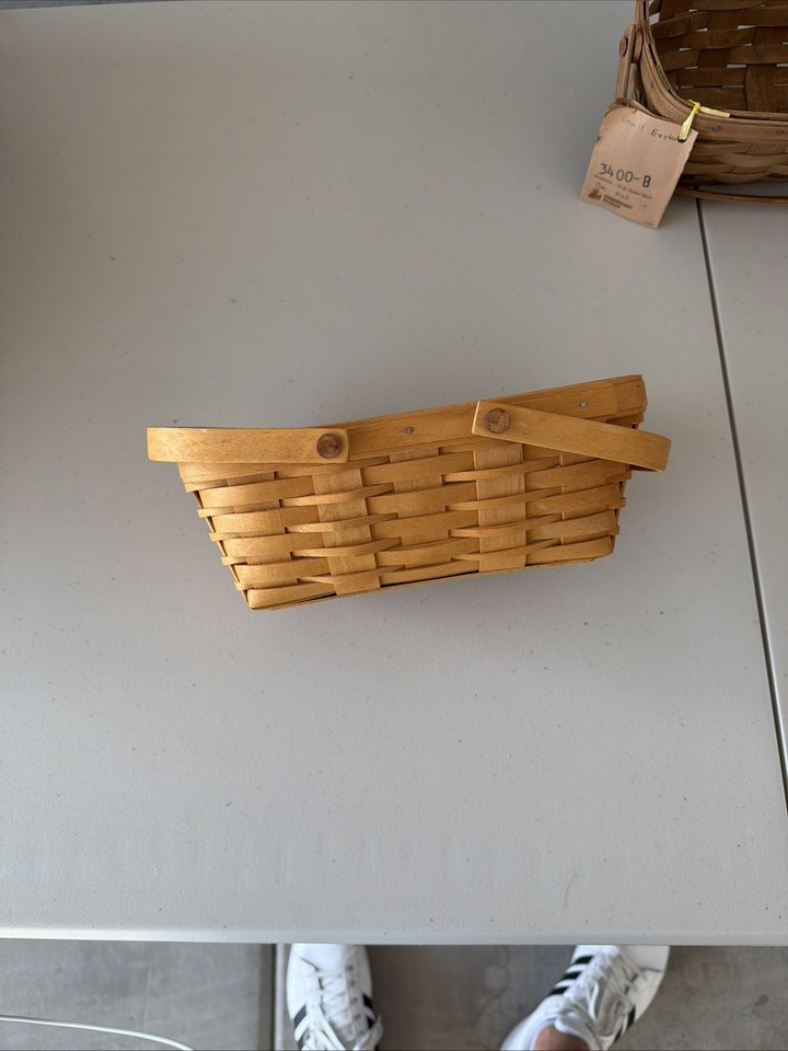 VINTAGE LONGABERGER RECTANGLE SHAPED HANDLED | eBay UK