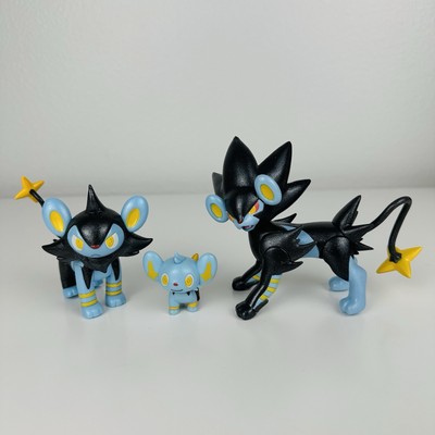 Pokémon Shinx, Luxio, Luxray Evolution Action Figure Set of 3 | eBay