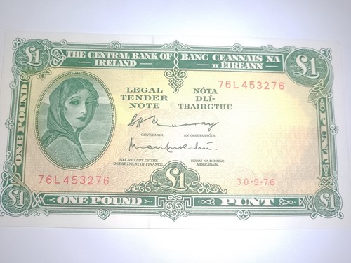 £1 Lady Lavery Bank Note. Central Bank Of Ireland 30.09.76 | eBay UK