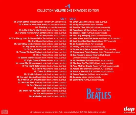 THE BEATLES / - 1 COLLECTION VOLUME ONE: EXPANDED EDITION (2CD) From ...