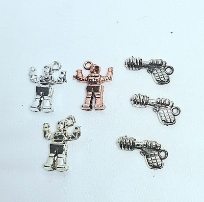 Vintage Cracker Jack Prize Robot Space Plastic Charms Toys | eBay