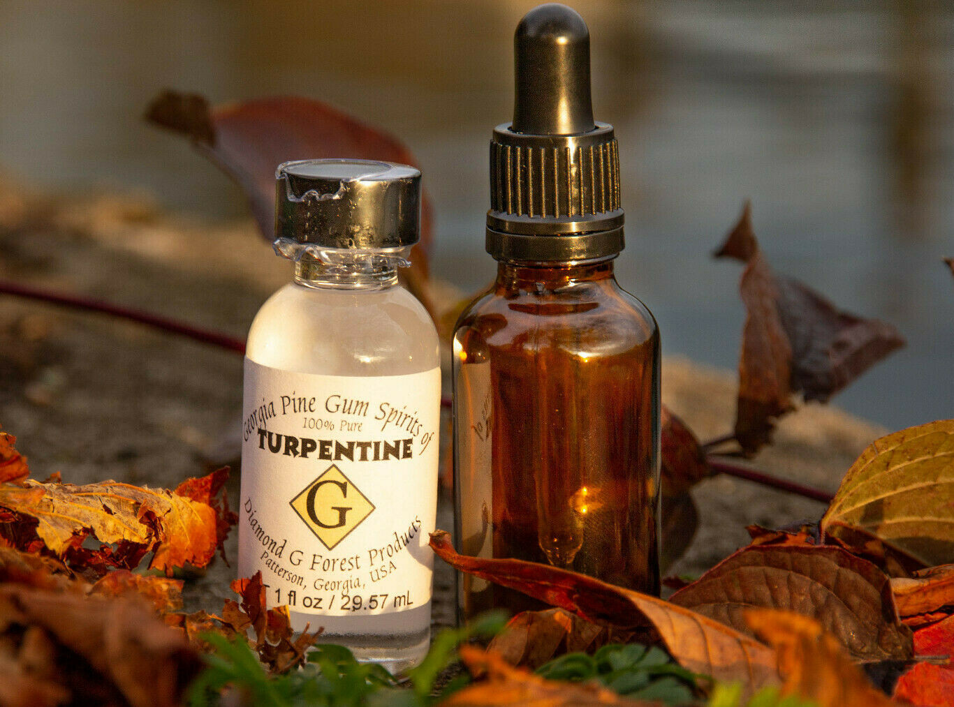 Diamond G Forest 100% Pure Gum Spirits of Turpentine 1 oz with Brown ...