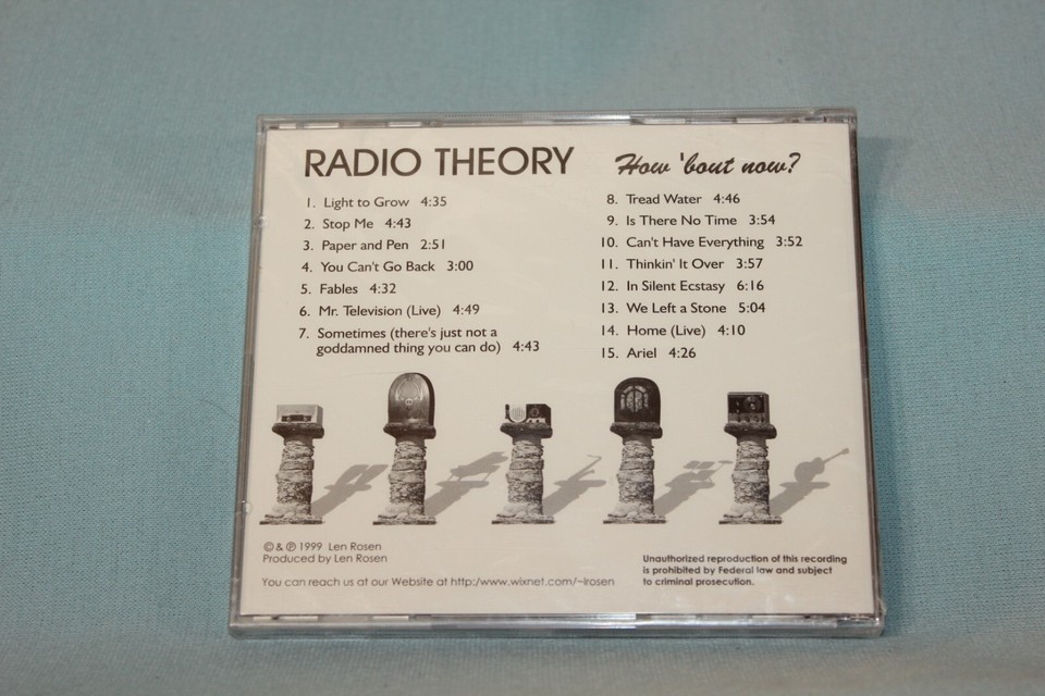Radio Theory - How 'Bout Now? CD Len Rosen 1999 New Sealed | eBay