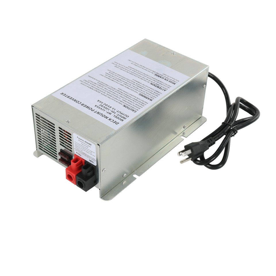 Converter 55 Amp Deck Power Converter Charger For RV Trailer Camper 12V ...