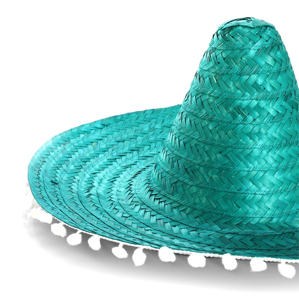 24 X MEXICAN SOMBRERO HAT WILD WESTERN BANDIT FANCY DRESS EVENT MULTI ...