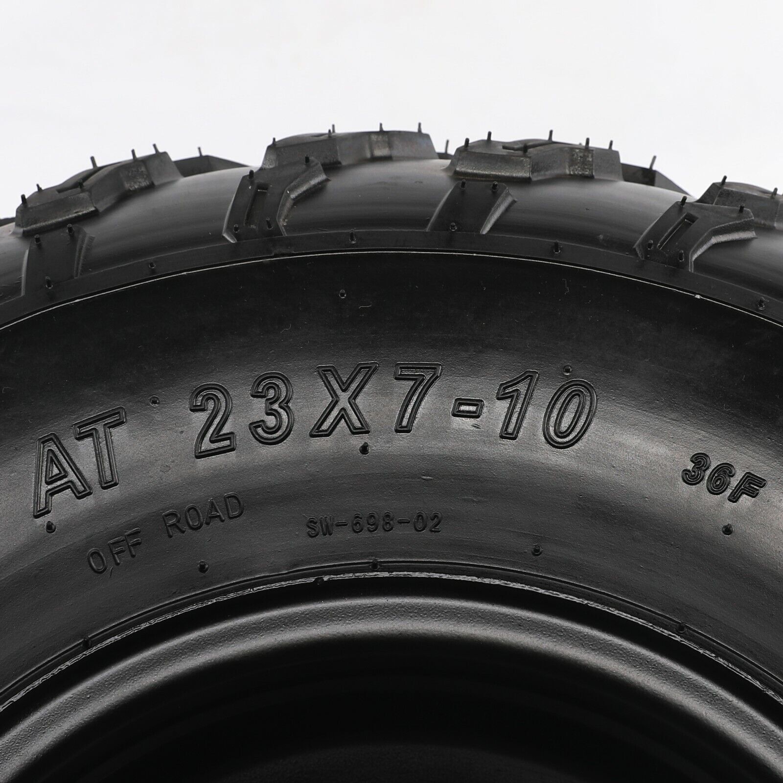 2pc 23x7-10 23x7x10 Tire Rim Wheel 4 Lug Wheels Assembly Golf Go kart ...