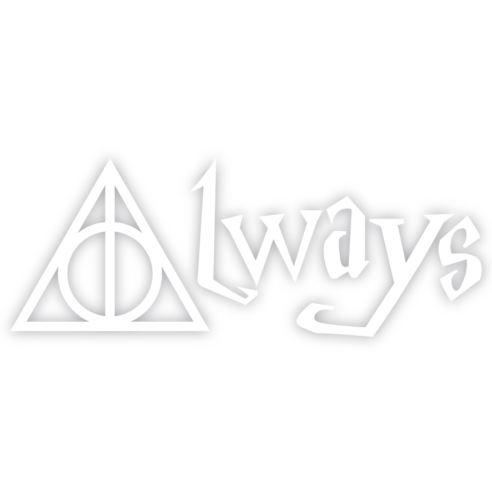 Harry Potter Deathly Hallows Always 8" Vinyl Decal Car Window Laptop ...