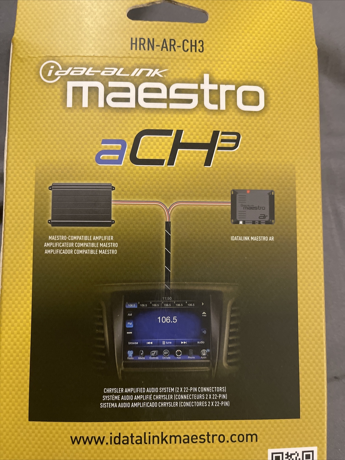 iDatalink HRN-AR-CH3 Maestro AR Amplifier Replacement Module Wire T ...