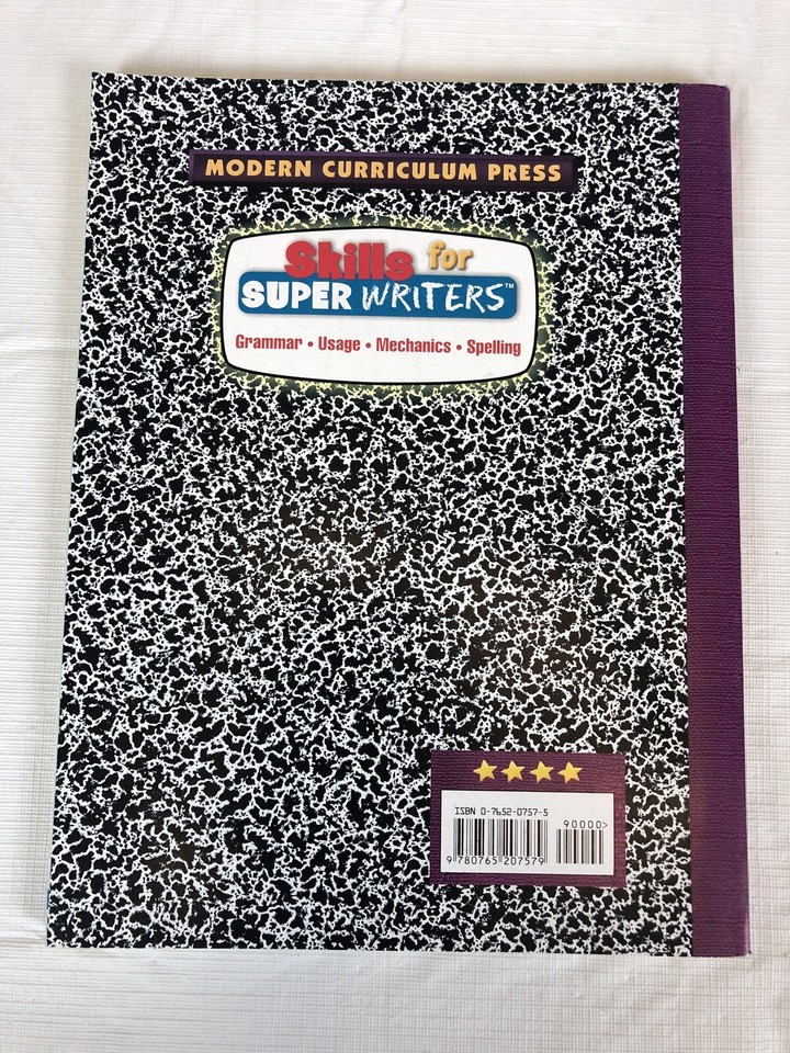 Skills for Super Writers Student Workbook Grade 4 Grammar, Usage ...