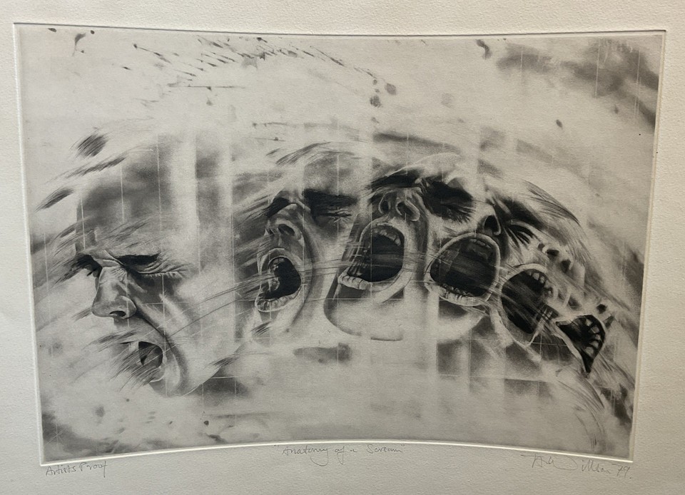 Unframed Signed Artists Proof Of Anatomy Of A Scream By Terry Wilson ...