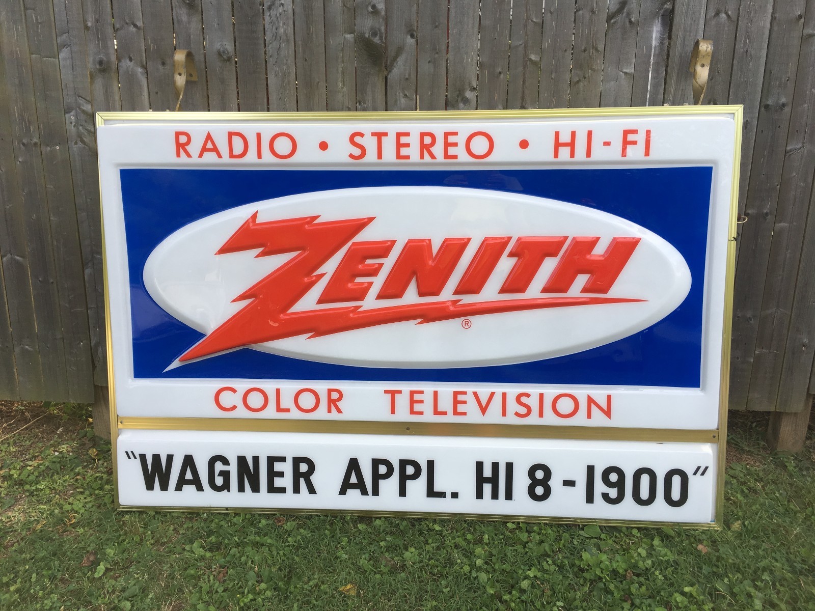 Vintage Zenith Color TV Television Radio Hi Fi Stereo Lighted Double ...