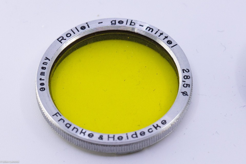 Rollei rolleiflex gelb yellow mittlel 28.5 BI B I R1 Bay1 Filter 3.5 ...