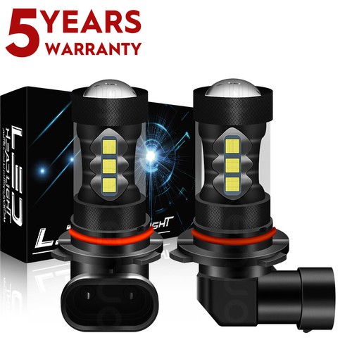 2x NEW 9005/3000K Golden Yellow High Power Bright LED Fog Lights ...
