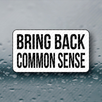 BRING BACK COMMON SENSE 25-250pcs bulk sticker pack gag prank joke | eBay