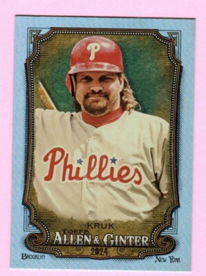 2024 Topps Allen & Ginter Silver Foil #346 John Kruk Philadelphia ...