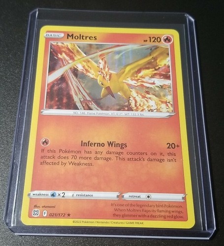 2022 Pokemon TCG Brilliant Stars MOLTRES Holo Rare 021/172 Otumami ...