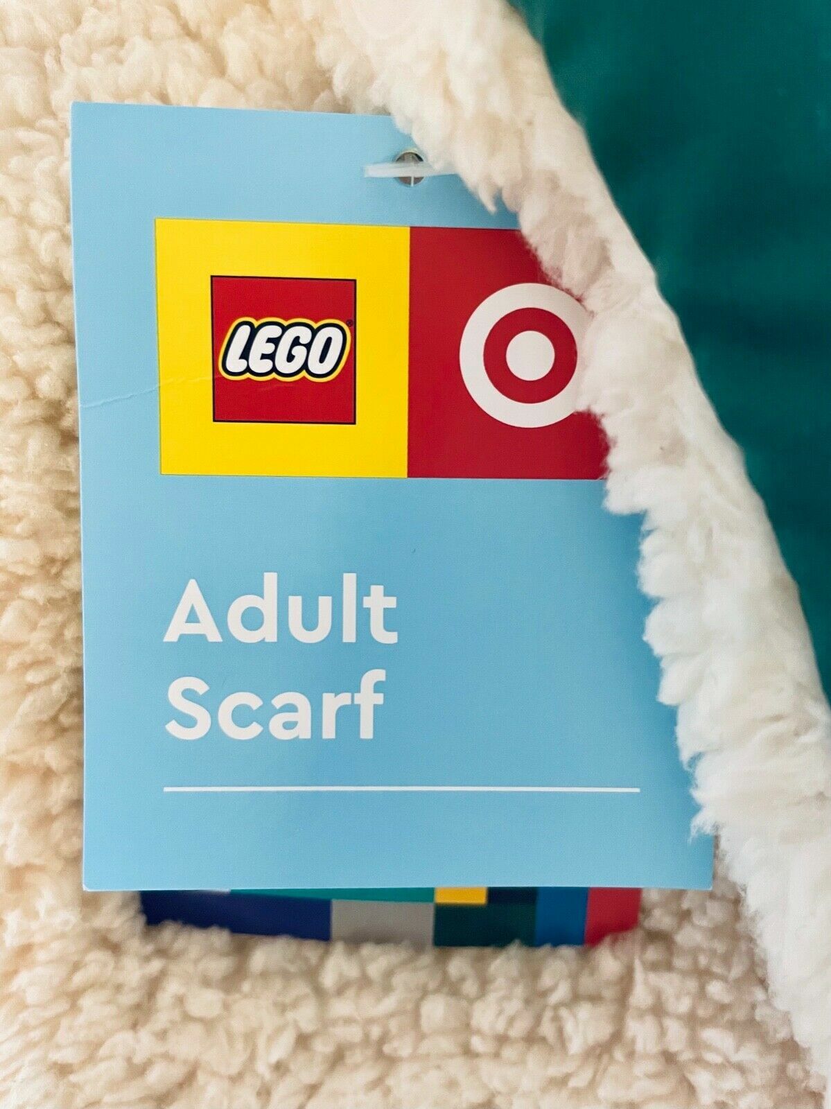 Lego Target X Collection Adult Color Block Puffer/ Sherpa Scarf Blue ...