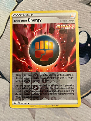 Pokemon Card TCG - Single Strike Energy - Battle Styles - 141/163 ...