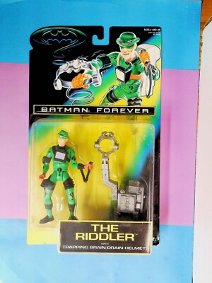 Batman Forever Riddler with Brain-Drain Helmet Action Figure | eBay