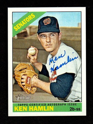 2015 Topps Heritage - Real One Autographs #ROA-KH Ken Hamlin (AU) for ...