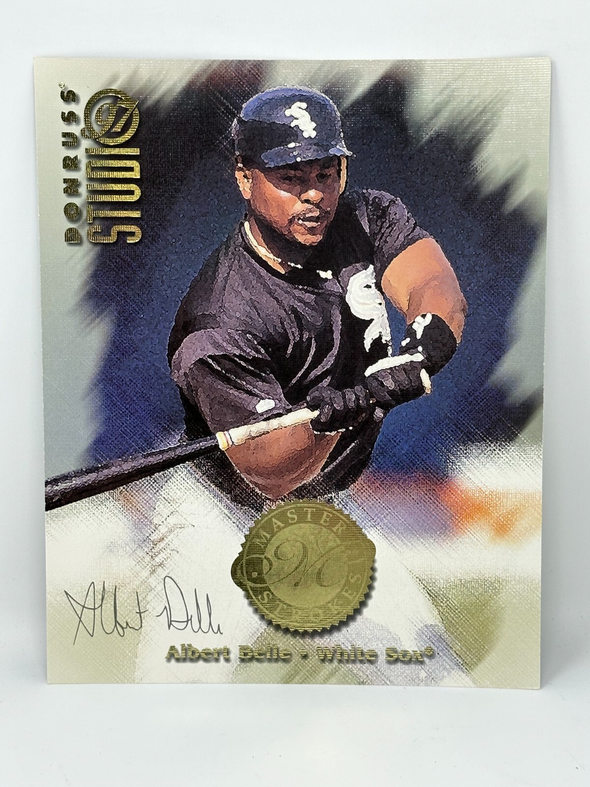 Albert Belle Signed 8" x 10" Donruss Studio Master Strokes Card JSA COA ...