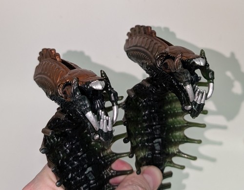 2x (Lot) 1993 Kenner Fox Aliens Snake Alien Action Figure Extending Jaw ...