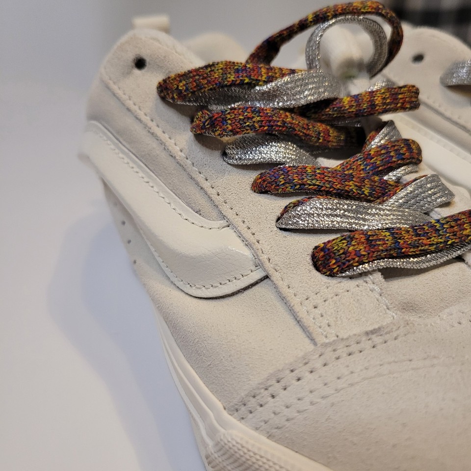 Vans Knu Stack White Chunky Platform Sneakers Men's 9.5/ Women's 11 | eBay