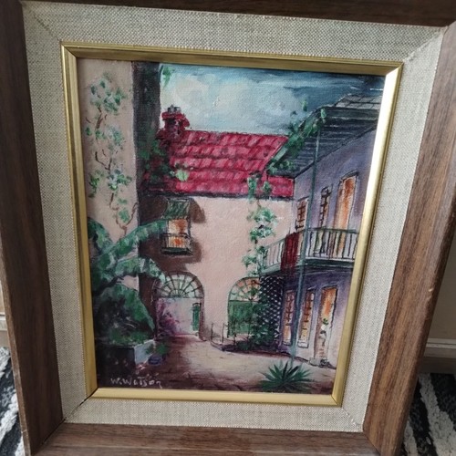 Vintage Artist Watson 1950/60s New Orleans School Old Brulatour Patio ...