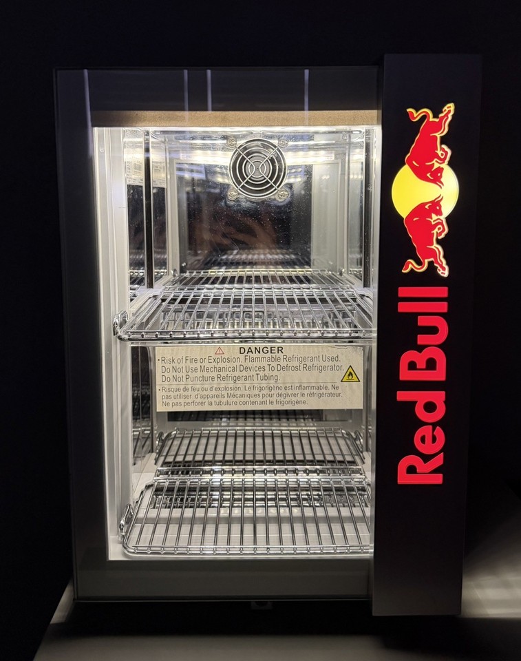 Red Bull Mini Fridge Baby Cooler Refrigerator RB-BC2020: Clean & Runs ...