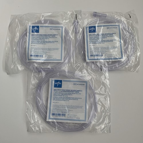 Medline Adult Nasal Oxygen Cannula With 4’ Crush Resistant Tubing 1.2m ...