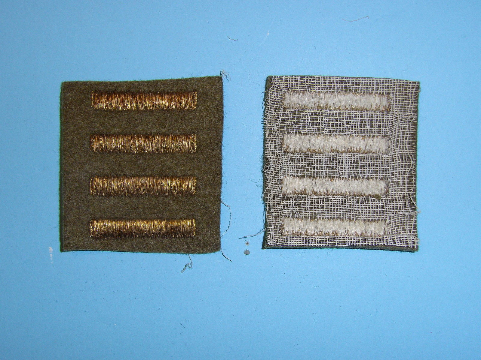 b1655-4 WW 2 US Army Overseas Bar Officer Style 4 bars OD Wool R1E | eBay