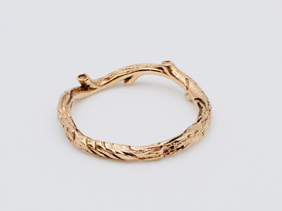 18k Rose Gold Ring Tree Branch Design SIZE 9 | eBay