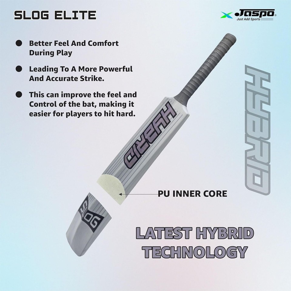 Elite Plastic Tennis Cricket Bat, Hybrid PU Filled Plastic Cricket bat ...