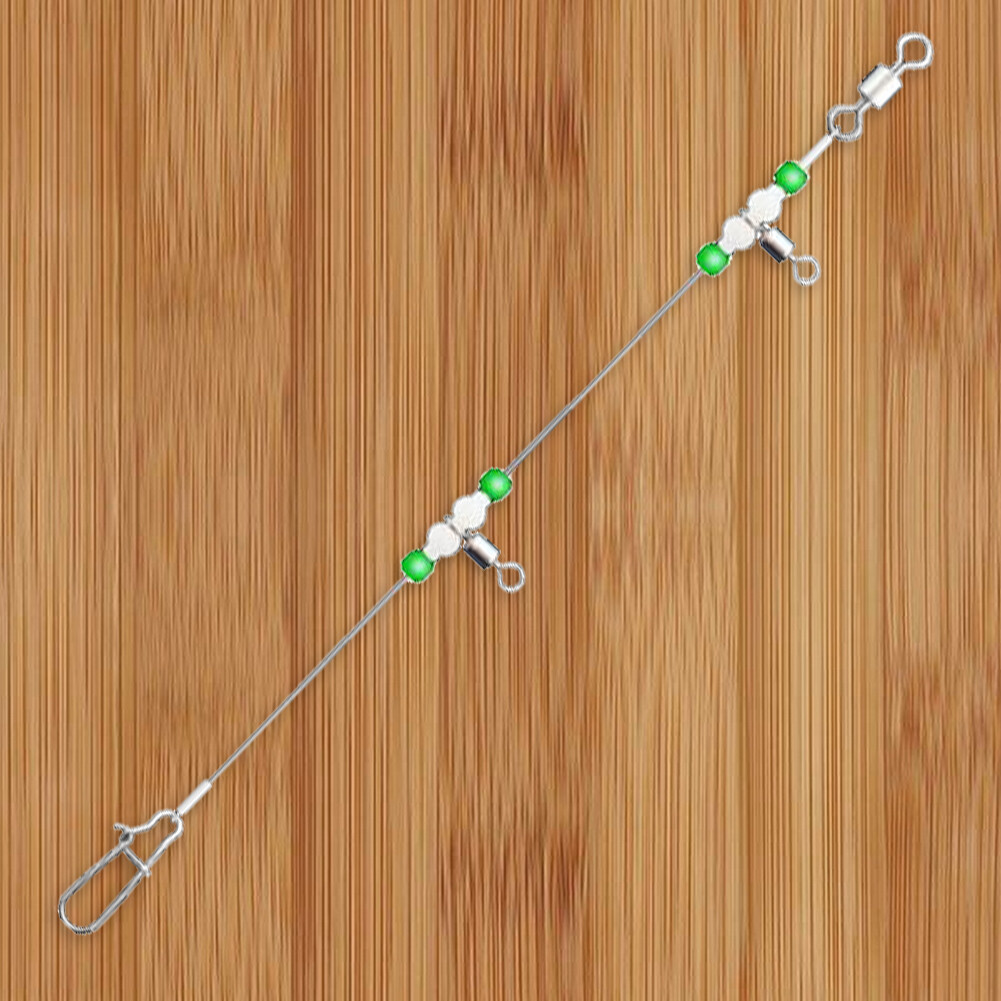 2PCS 360-Degree Luminous Fishing Swivels Line Fishing Rolling Connector ...