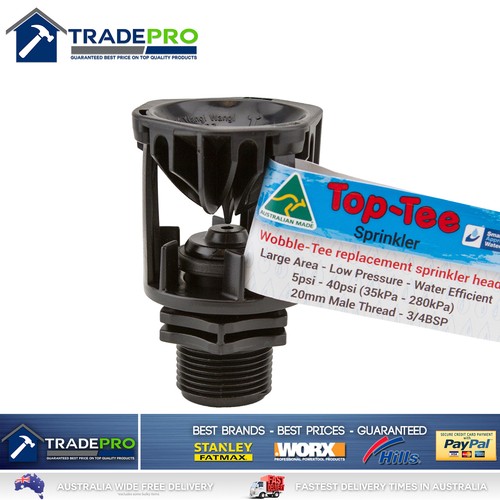 Wobble Tee Pro Water Efficient Head Top Only Sprinkler New Model ...