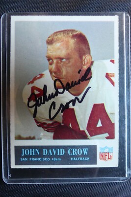 1965 Philadelphia John David Crow Signed Card | eBay