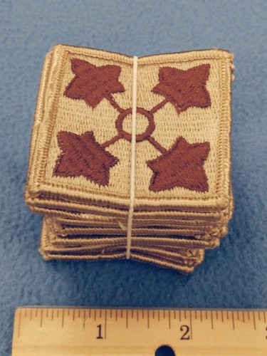 BUNDLE OF 20 - U.S.ARMY 4th INFANTRY DIVISION DESERT PATCHES - NEW | eBay