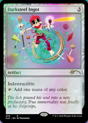 1x Darksteel Ingot (204) - Foil NM-Mint, English Secret Lair MTG Magic ...