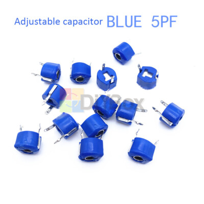 10/100PCS Ceramic Trimmer Capacitors 6mm Adjustable Variable Capacitor ...