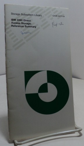 IBM 3390 Direct Access Storage Reference Summary - GX26-4577-04 - 1993 ...
