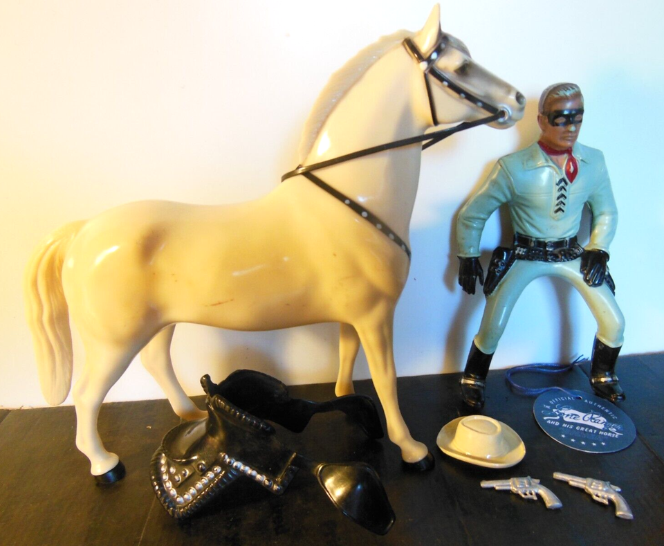 1950's HARTLAND Lone Ranger & Silver Western Rider complete set High ...