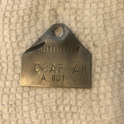 FORD AUTOLITE ID CARBURETOR TAG, 1968 302 2 bbl MUSTANG,FAIRLANE,TORINO ...