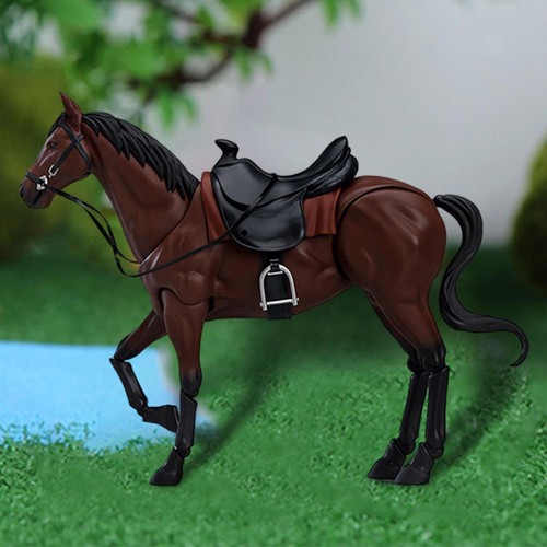 1/12 Scale Movable Mustang Horse Animal Figure Model Diy Scene Decor ...