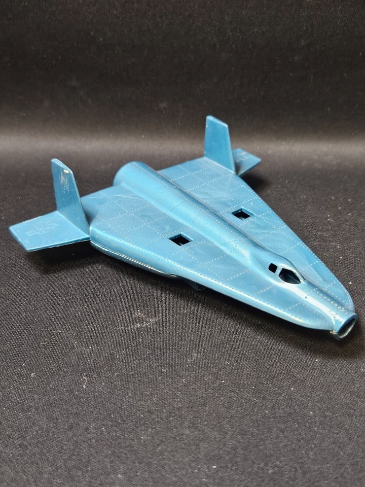 Vintage 1960's MARX Moon Base Operation Play Set Blue USA Spaceship ...