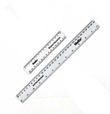 HELIX Clear Transparent Plastic Ruler 15cm and 30cm. Choose Size & Qty ...